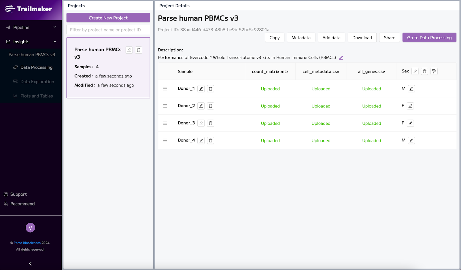 Trailmaker User Guide – Support Suite - Parse Biosciences